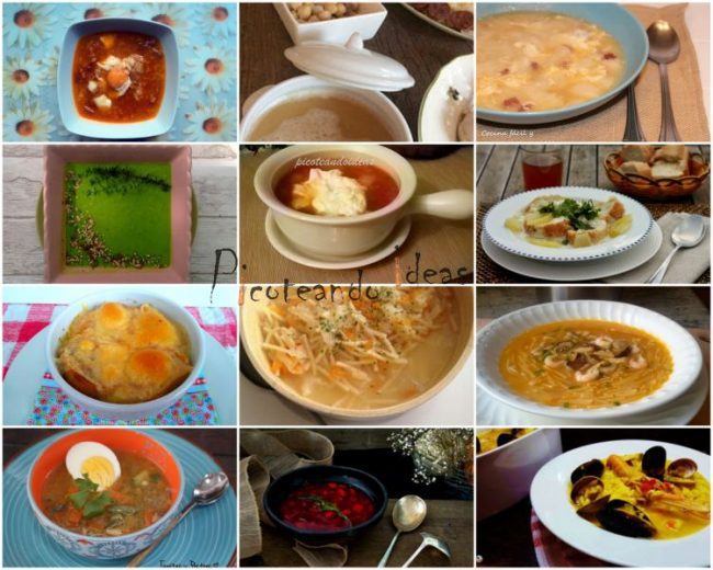 12 sopas diferentes